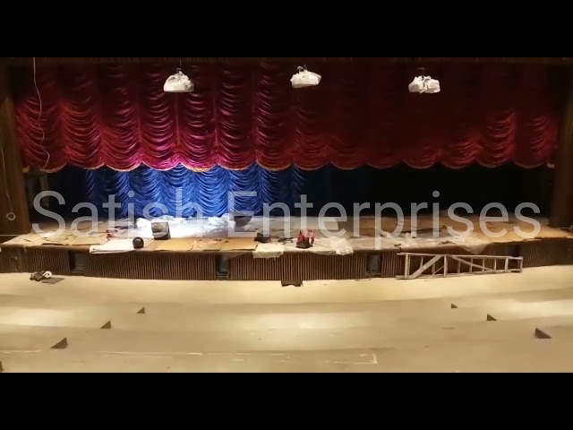 Stage Frills Legs or Tormentors & Side Wings - Motorized Stage Curtain ...