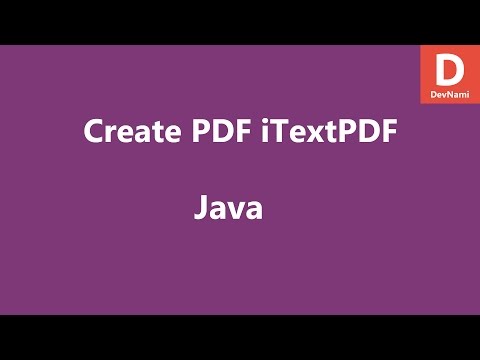 Create PDF Document with iTextPDF Java