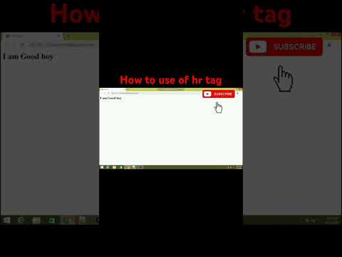 How to use of hr tag #coding #shorts