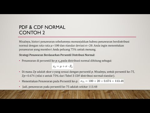 Model Teori Lelang (11): PDF dan CDF Normal (Bag. 3) Harga Tawar dengan Persentil-p