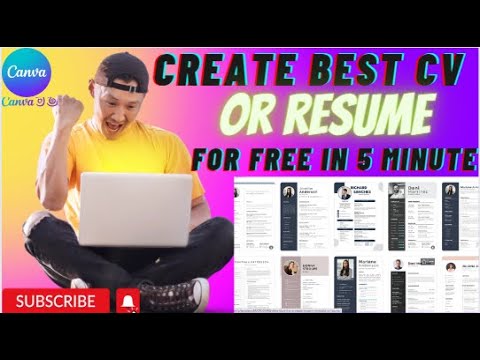 Create Best CV or Resume for Free using Canva | Best CV Format 2023