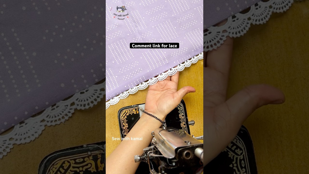 Attach Lace Perfectly on Kurti💕using sewing hack