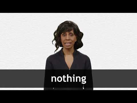 NOTHING 释义 | 柯林斯英语词典