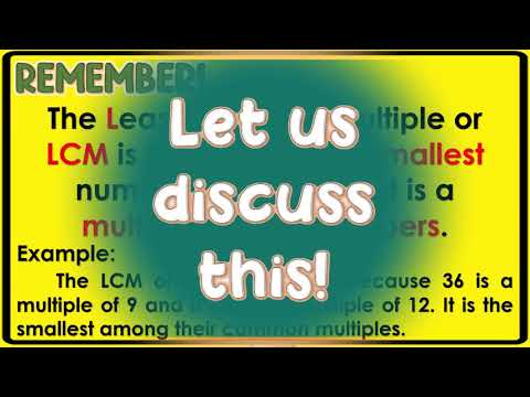 FINDING THE COMMON FACTORS, GCF, COMMON MULTIPLES AND LCM OF 2–4 NUMBERS USING CONTINUOUS DIVISION