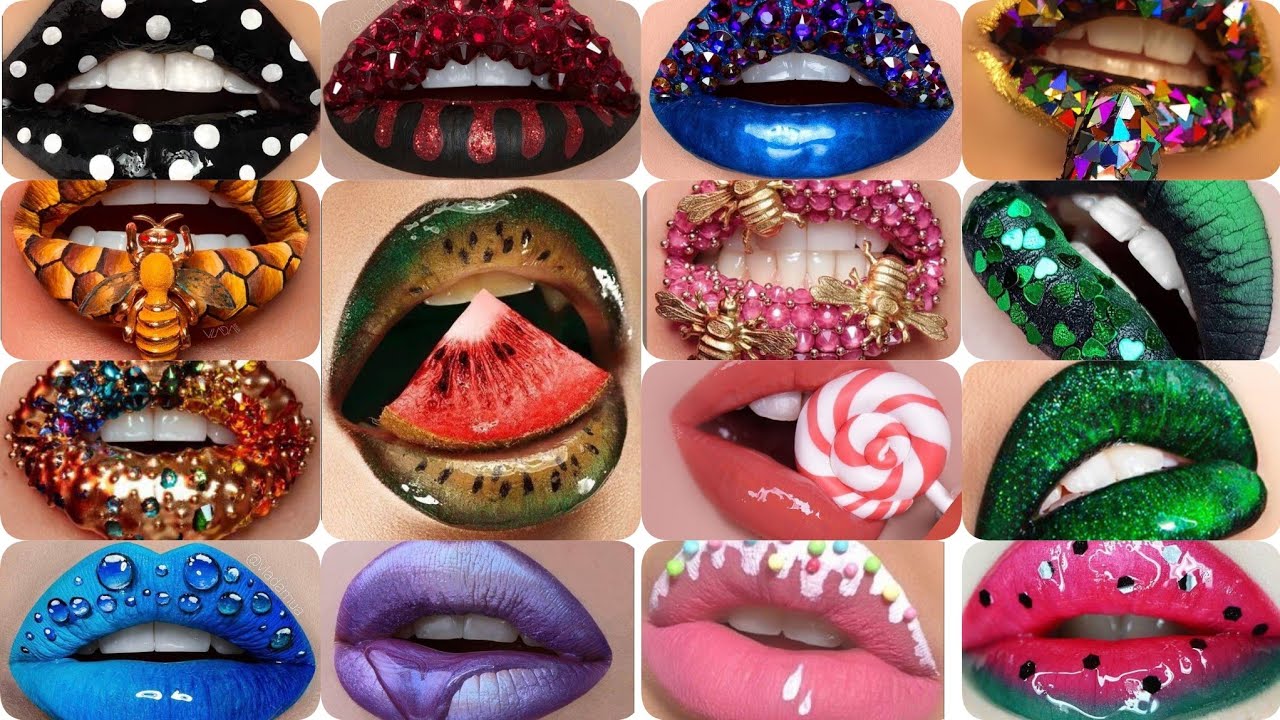 Amazing Lips Art Dpz💋 | Lips Makeup Idea | Lipart dpz for girls, Hidden face Lips Dps