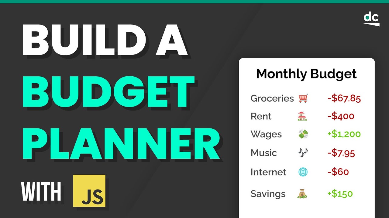 Build a BUDGET TRACKER with JavaScript & Local Storage (No Frameworks)