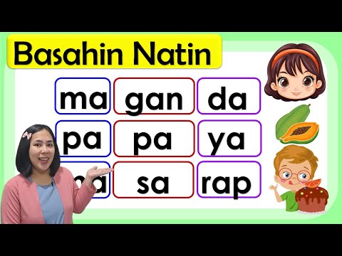 Matutong Bumasa | Tagalog Reading Lesson | Teacher Aya | Pagpapantig | Tatlong pantig