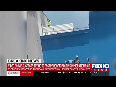 Eyewitness video captures illegal immigration raid at Gulf Shores High School construction site