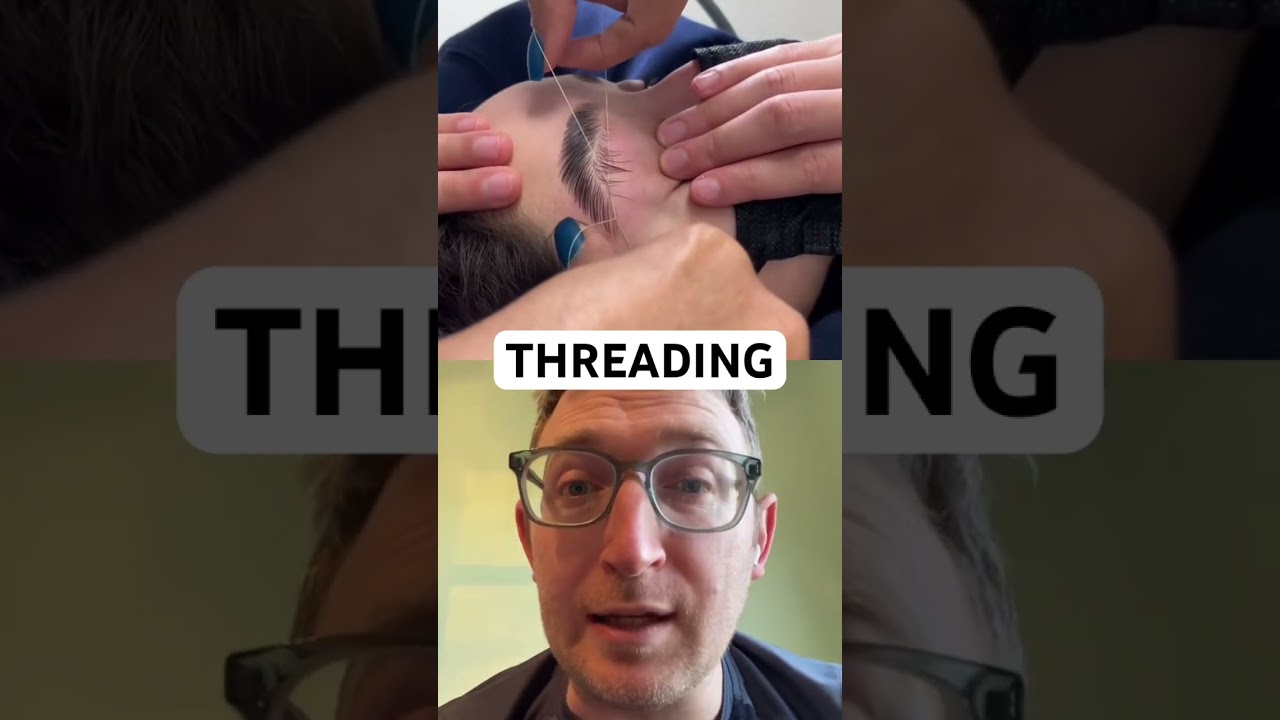 Would you get threading done? #threaded #threading #shorts #dermatologist