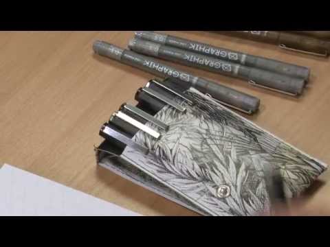 Derwent Graphik Line Maker Pens and Inspire Me Books
