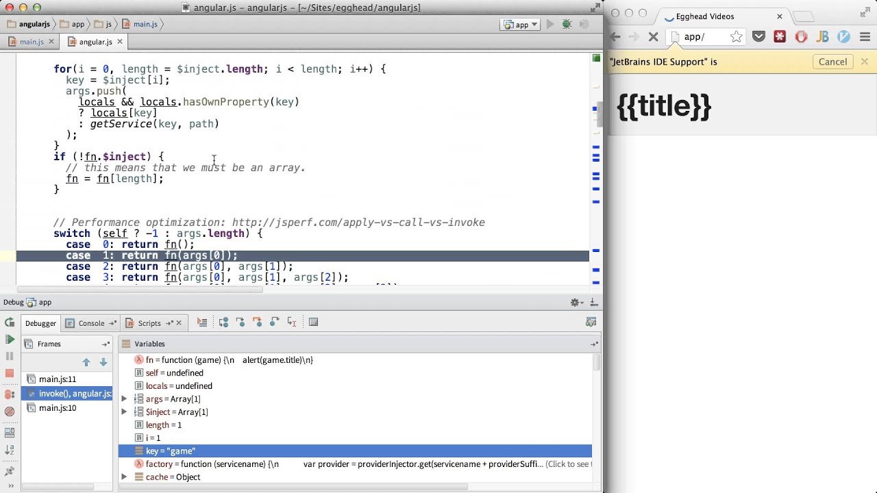 Egghead.io - AngularJS - Injectors