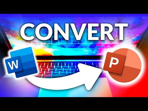 How To Convert WORD to a POWERPOINT Presentation
