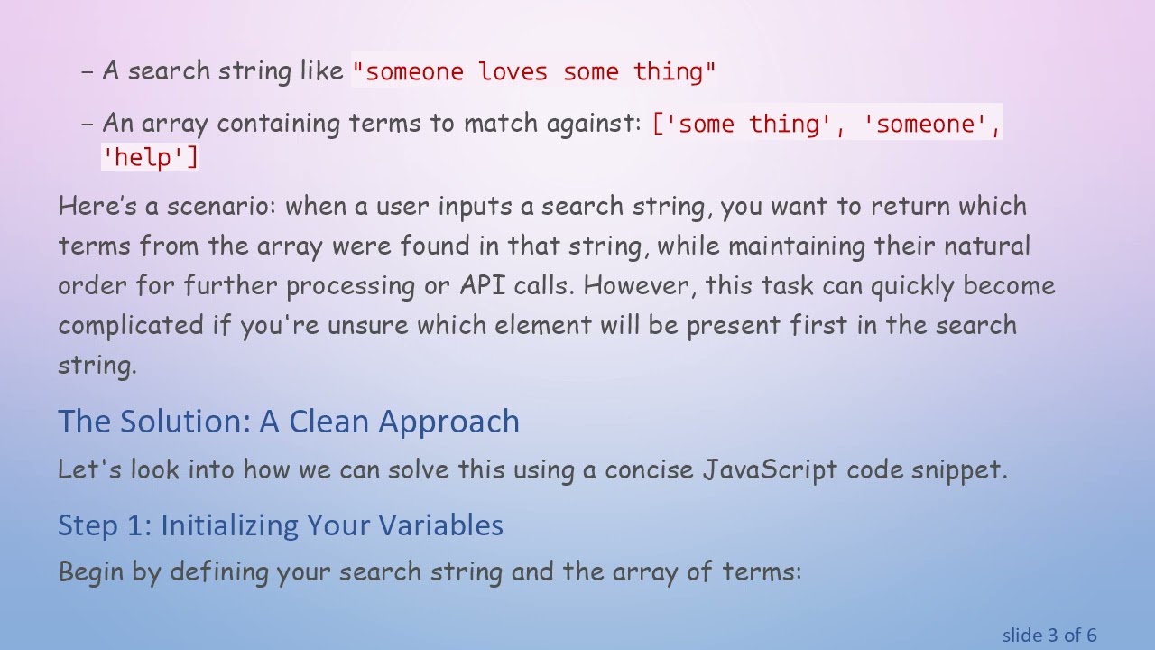 Split String Dynamically Using Array Elements in JavaScript