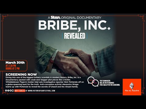 Bribe Inc | The Vic Theatre | Q&A Filmmaking in Attendance March 30th, 2024