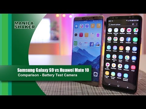 Samsung Galaxy S9 vs Huawei Mate 10 Comparison - Camera, Battery Test
