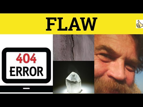 🔵 Flaw Flawed - Flaw Meaning - Flaw Examples - Flaw Definition - GRE 3500 Vocabulary