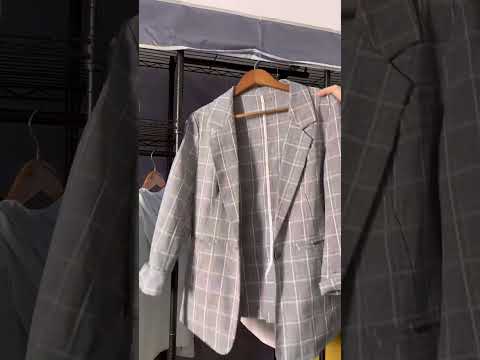 Raybee clothes rack with covers keeps your clothes tidy and helps keep dust away! #storage #closet