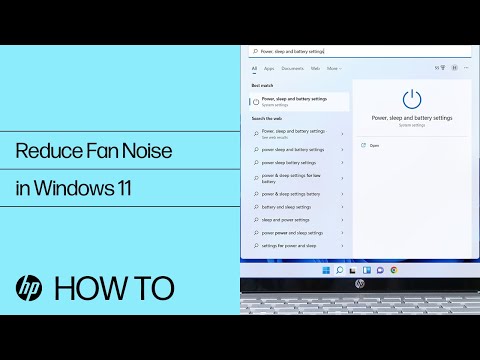 Reducing Fan Noise in Windows 11 | HP Computers | HP Support