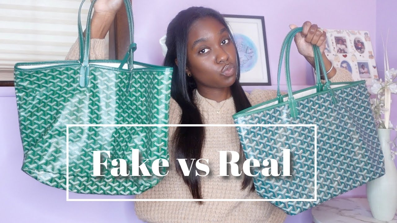 Goyard fake vs real tote