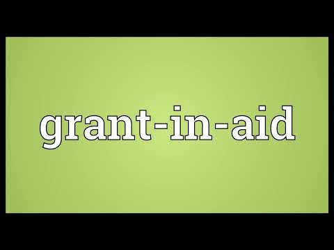 Grant in aid Meaning