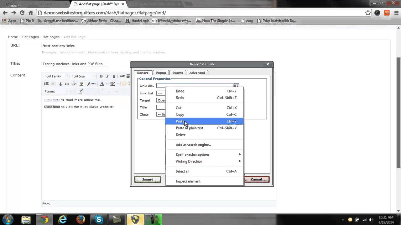 Anchors, Links and PDF Files
