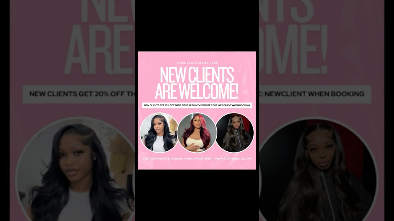 New Clients Welcome Flyer Template | Premade Canva Template | Canva Tutorial