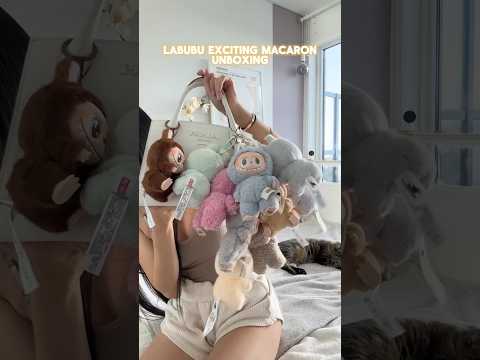 Unboxing the entire set of Labubu Macaron blind boxes! Praying for a secret #unboxing #labubu