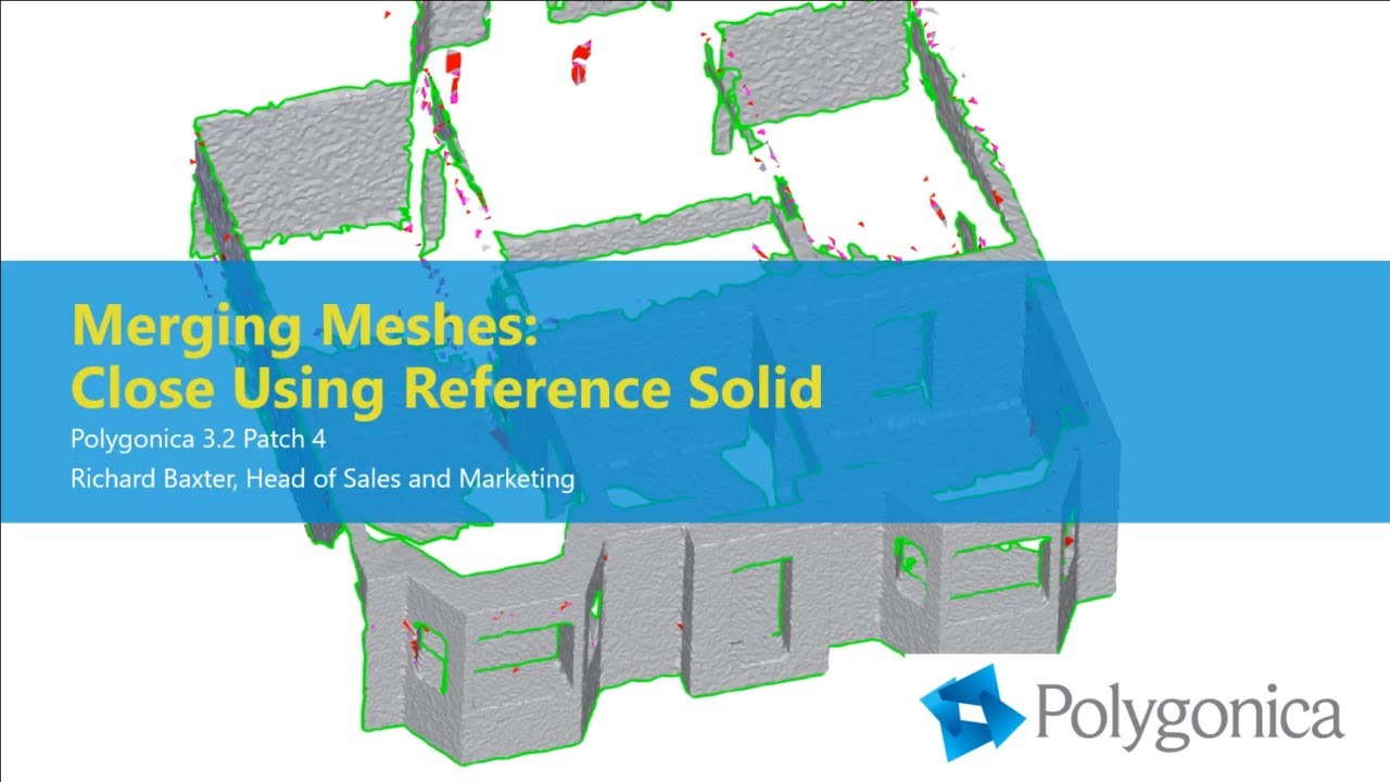 Closing a mesh using a reference mesh.