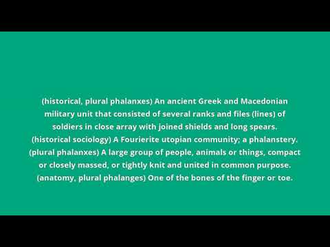 what is the meaning of phalanx