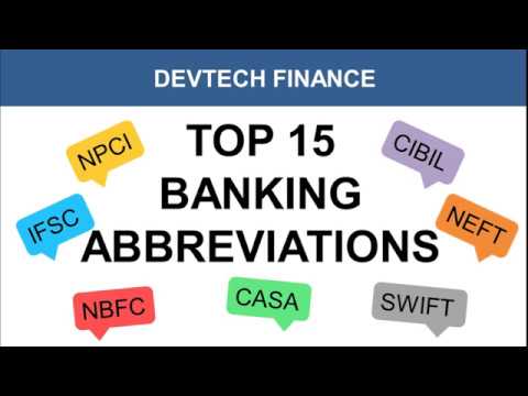 Banking Abbreviations