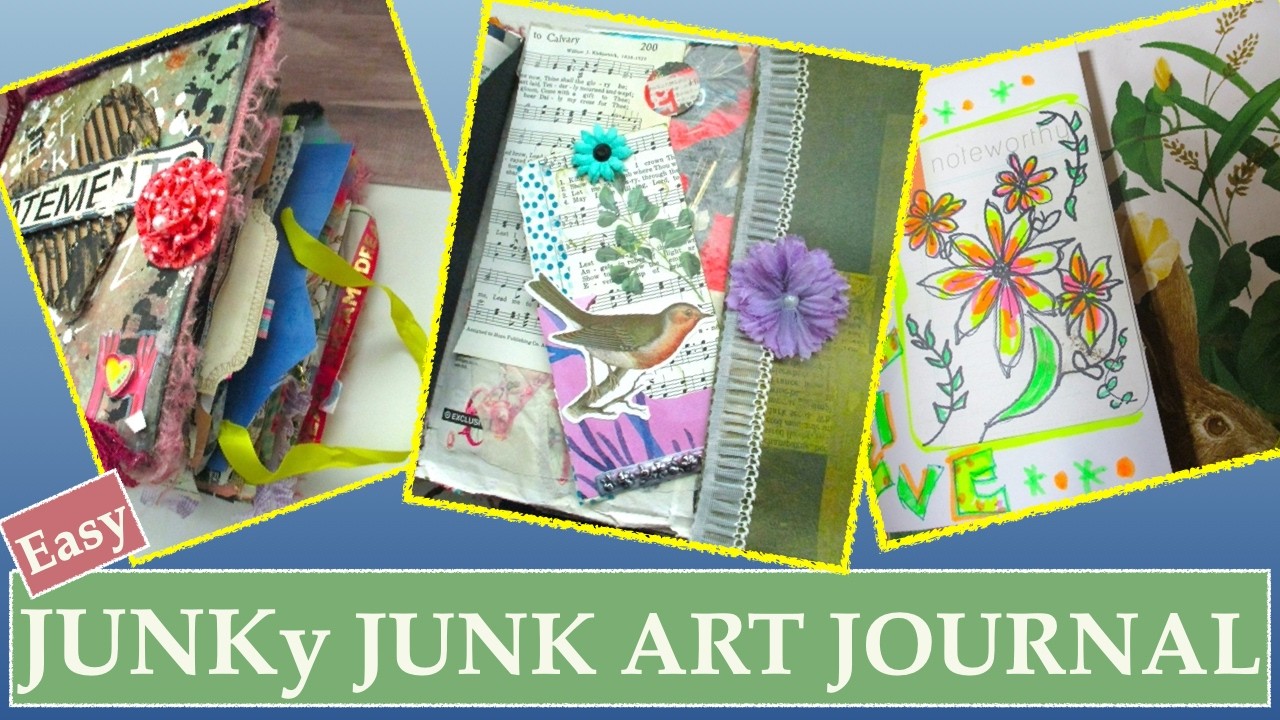 Junk Journal with me! Creative Art, Collage, & Doodle I 💕 this  #gluebook #junkjournal April  2026