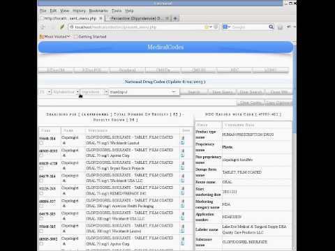medicalcodes. Module ndc (National Drug Codes US)