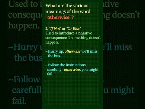 Master Otherwise – 6 Powerful Uses in English!