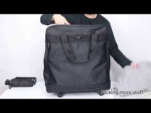 Hanke Expandable Foldable Suitcase Luggage Rolling Travel Bag Duffel Tote Bag