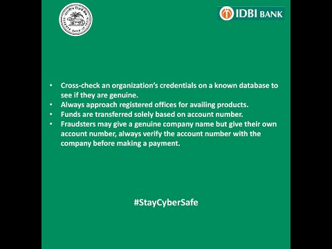 IDBI Bank | RBI | Fake Account Number