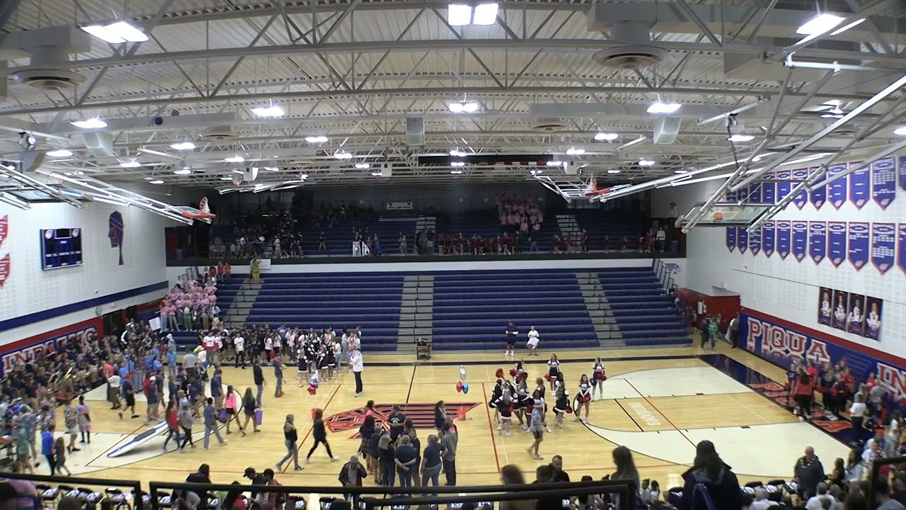 10 5 23 indoor homecoming parade ( rain ) The Pride of Piqua Marching Band