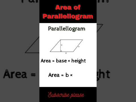 Area of Parallelogram || basic maths