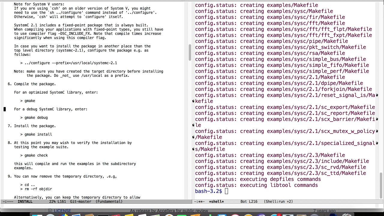 How to install SystemC from github