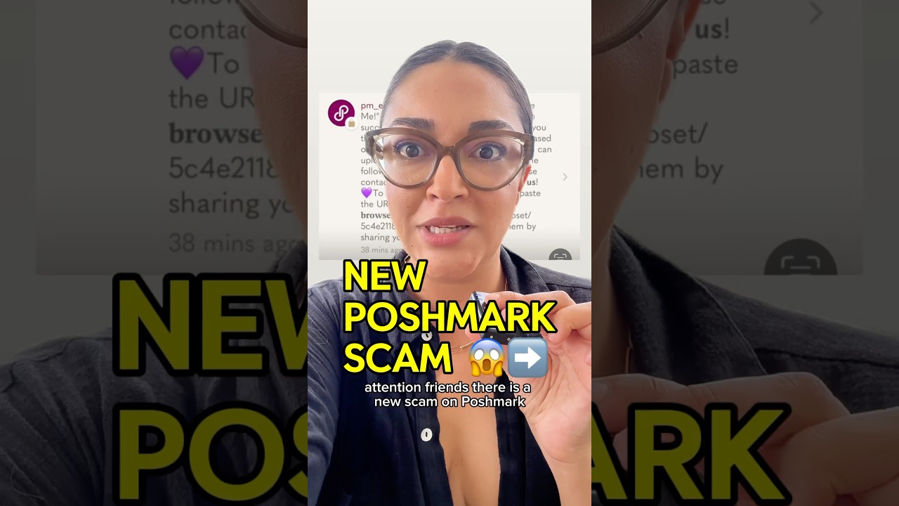 🚨 New Poshmark Scam Alert! Don’t Fall for This Trick! 🚨#poshmark #reselling
