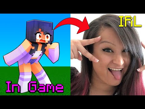 Aphmau Minecraft Characters In Real Life - Minecraft vs Real Life Crew