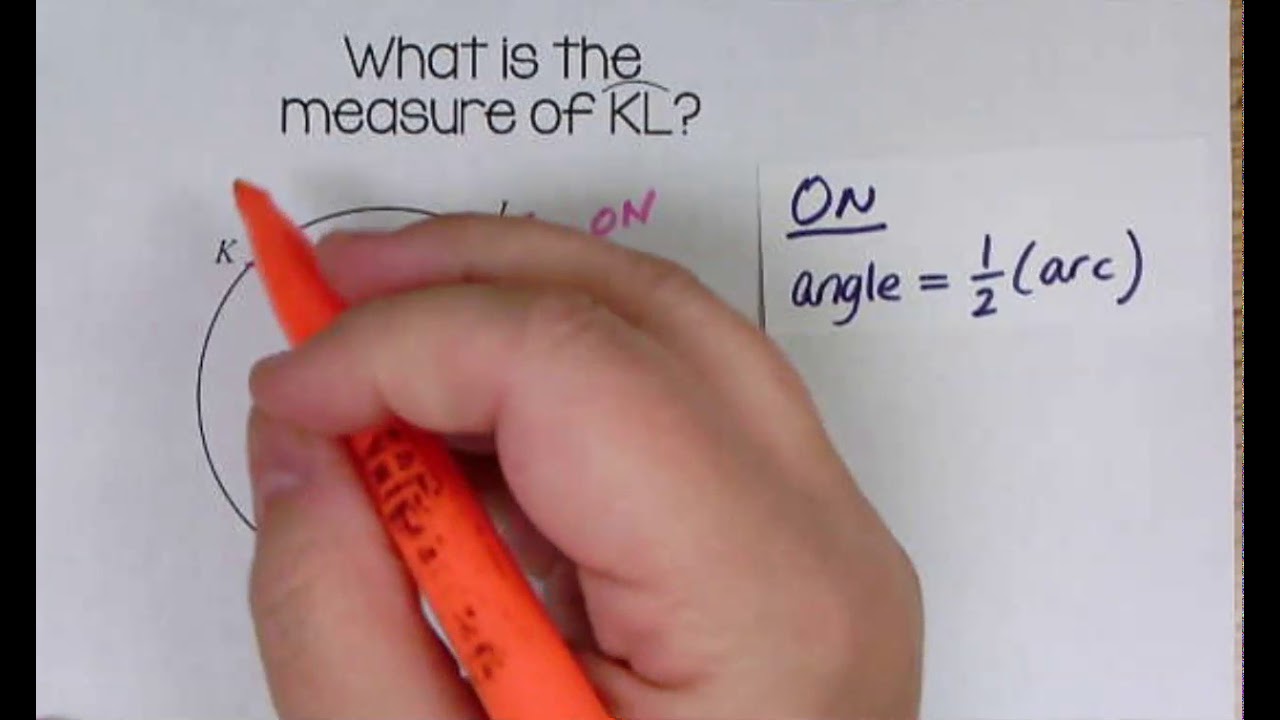 Inscribed Angles Example Problem 1