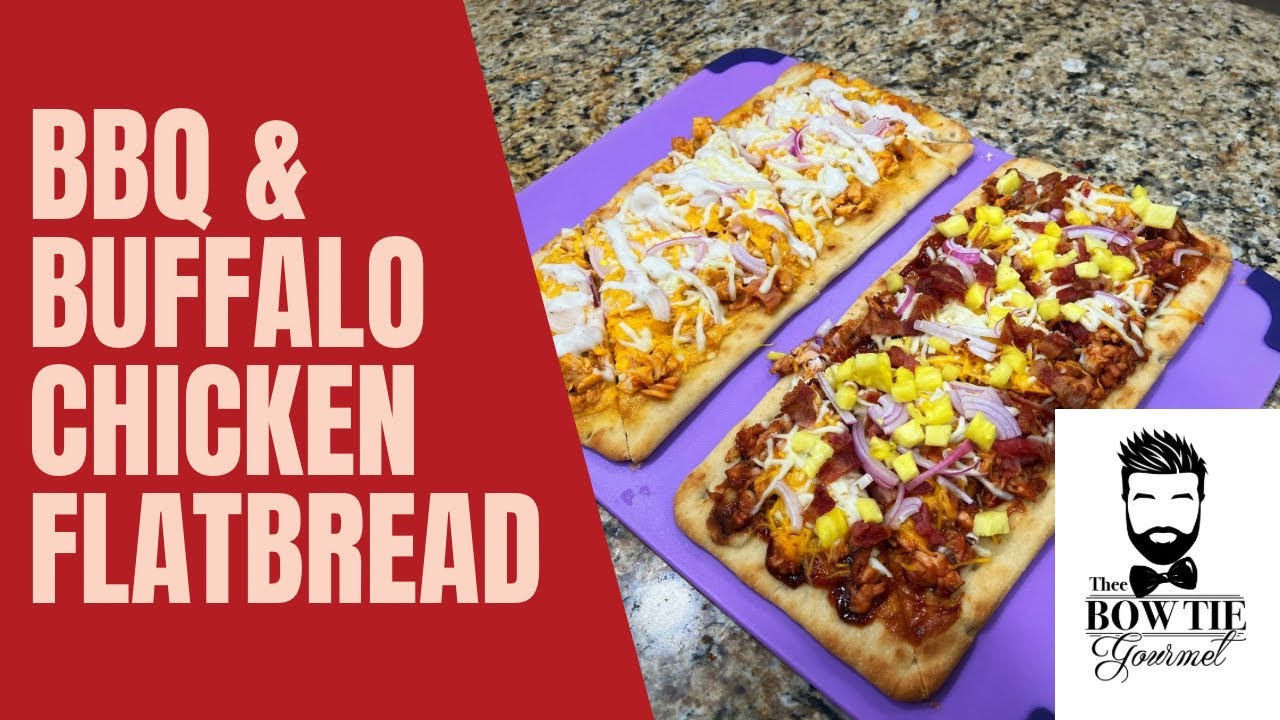BBQ Chicken & Buffalo Chicken Flatbreads