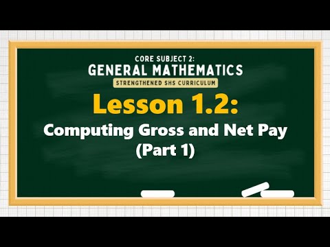 Lesson 1.2: Computing Gross and Net Pay (PART 1: SSS and GSIS Deductions)|GENERAL MATHEMATICS