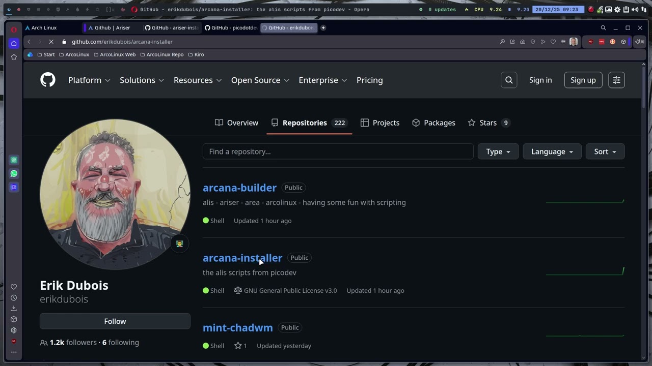 Arcana 002 : Building the Arcana ISO - git clone and run script