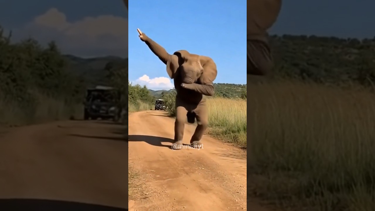 Gajah Menari 😧 | Bagaimana mungkin? | #shorts #Viralvideo #Funnyanimals #youtubeshorts #comedy