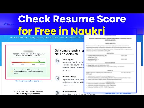 How to Check Naukri Resume Score (Free!)