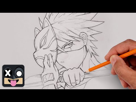 How To Draw Anime | Kakashi | Naruto Step by Step Sketch Tutorial