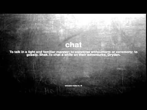 What does chat mean