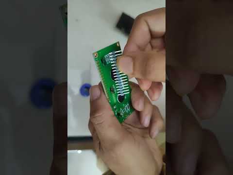 how to connect berg strip with LCD (16*2) #lcd #16*2LCD #bergstrip #soldring #wire #connection