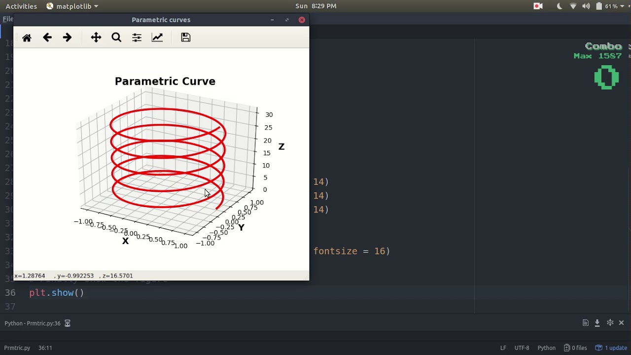 Plotting parametric equations in Python